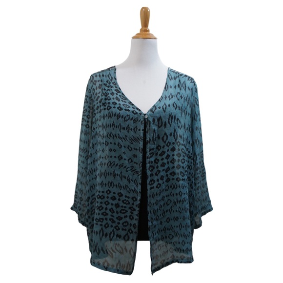 gypsy holywood | Sweaters | Vintage Gypsy Blue Silk Made In Usa Cover ...